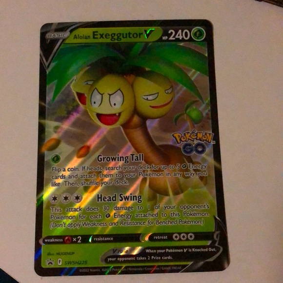 Nintendo | Toys | Alolan Exeggutor V Jumbo | Poshmark